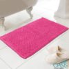 Wholesale Hot Pink Chenile Bath Mats Set Manufacturer, Suppliers